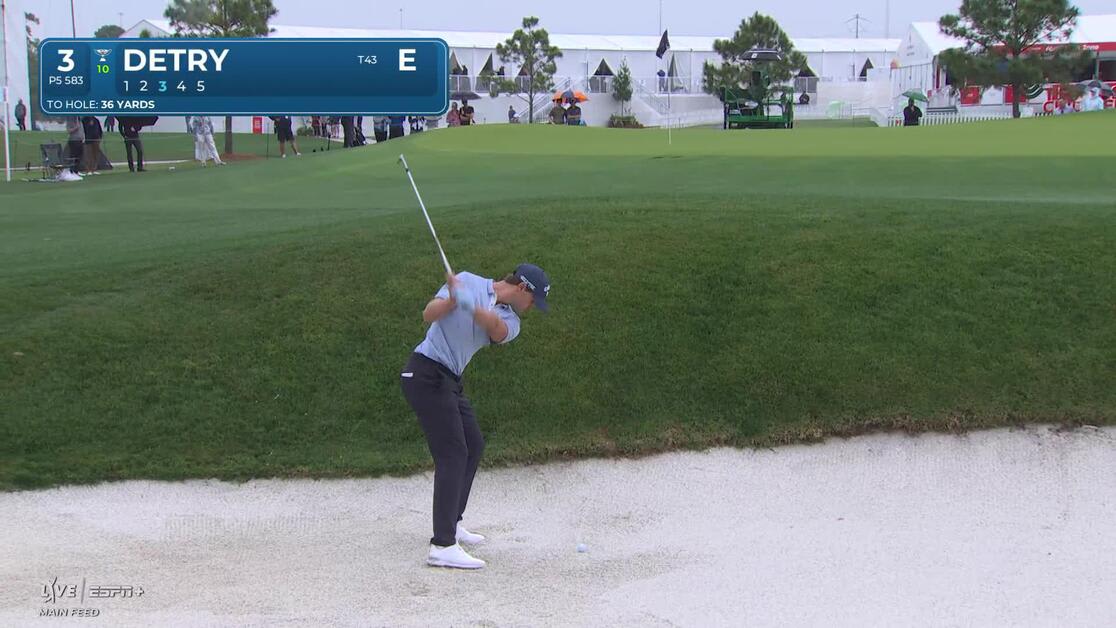 Thomas Detry | Round 1 | 3rd hole | Shot 3 | 2025 Houston Open