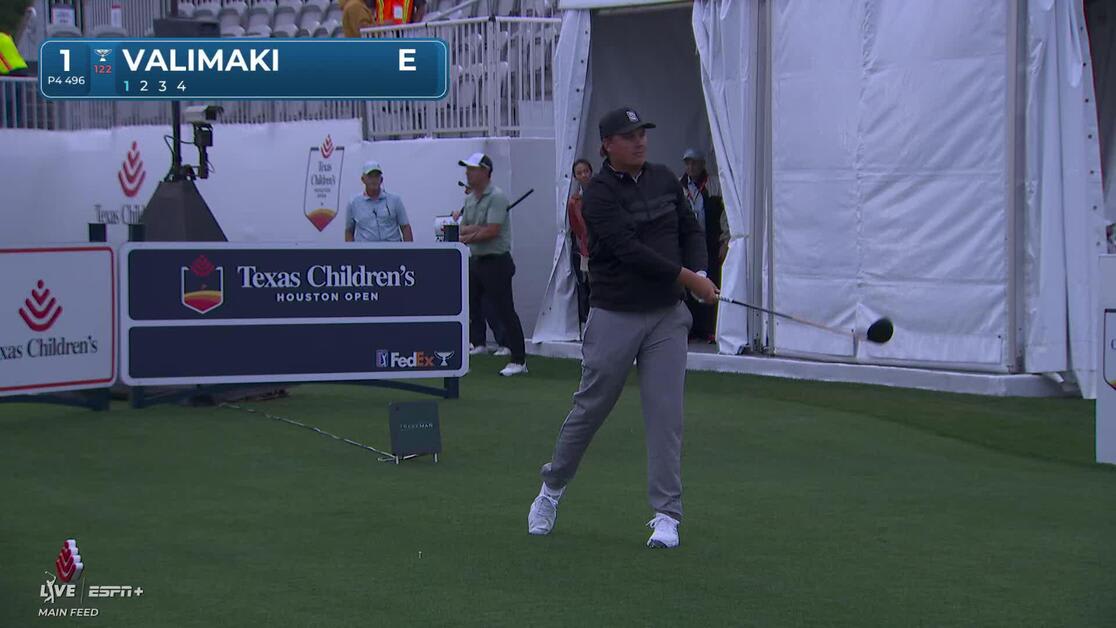 Sami Valimaki | Round 1 | 1st hole | Shot 1 | 2025 Houston Open