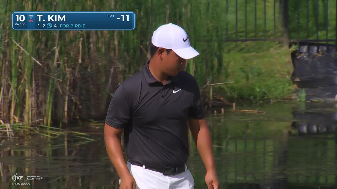 Tom Kim | Round 4 | 10th hole | Shot 4 | 2025 3M Open