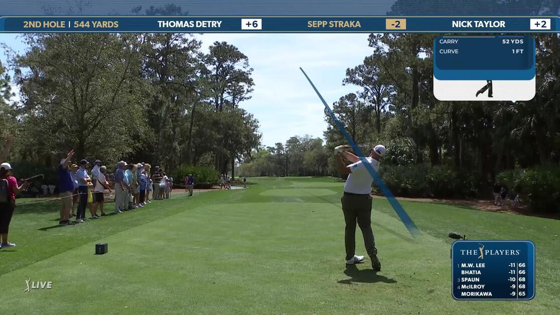 Sepp Straka | Round 2 | 2nd hole | Shot 1 | 2025 THE PLAYERS