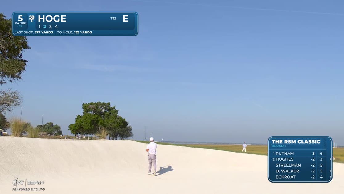 Tom Hoge | Round 1 | 5th hole | Shot 2 | 2025 The RSM Classic