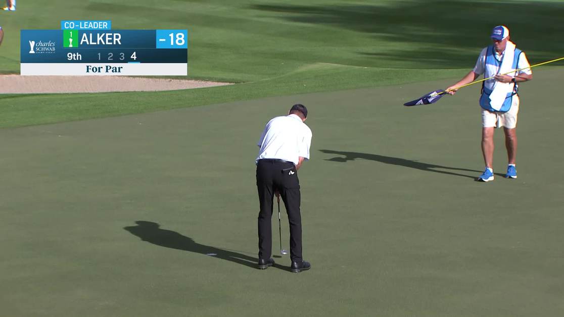 Steven Alker | Round 4 | 9th hole | Shot 4 | 2025 Charles Schwab