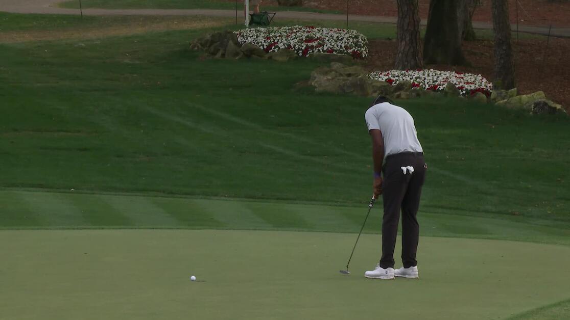 Sahith Theegala | Round 1 | 17th hole | Shot 4 | 2025 Valspar