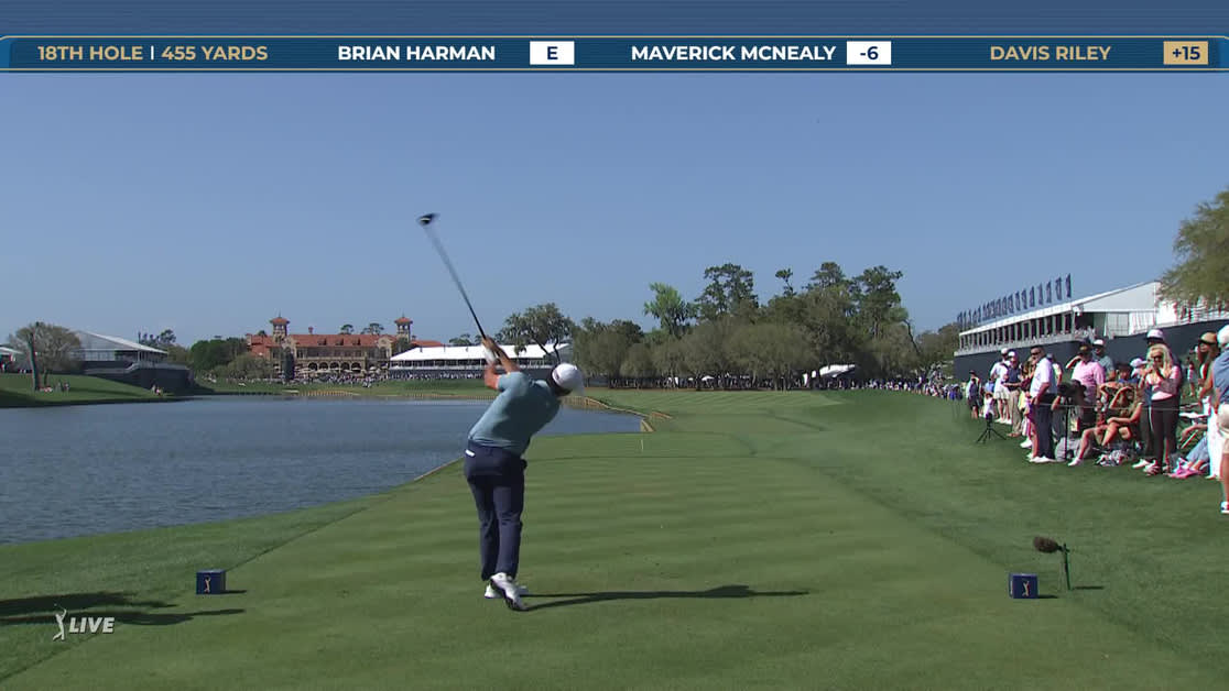 Davis Riley | Round 2 | 18th hole | Shot 1 | 2026 THE PLAYERS