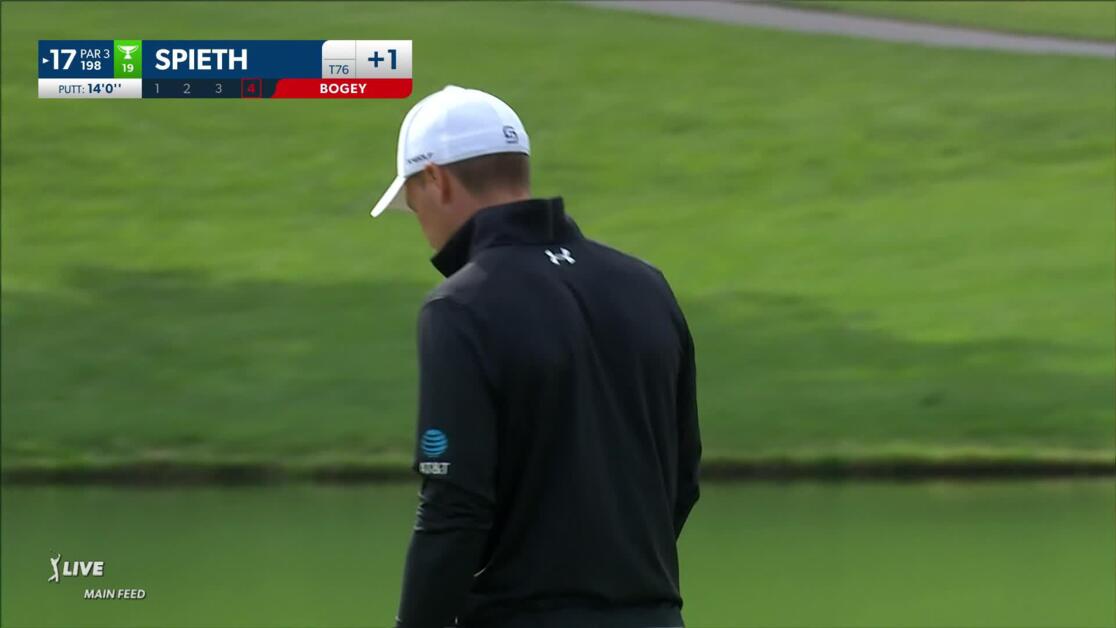 Jordan Spieth | 2023 Wells Fargo | Round 2 | 17th hole | Shot 4