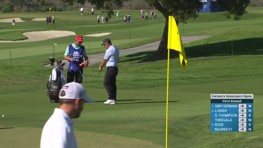 Justin Lower | Round 1 | 7th hole | Shot 2 | 2026 Farmers