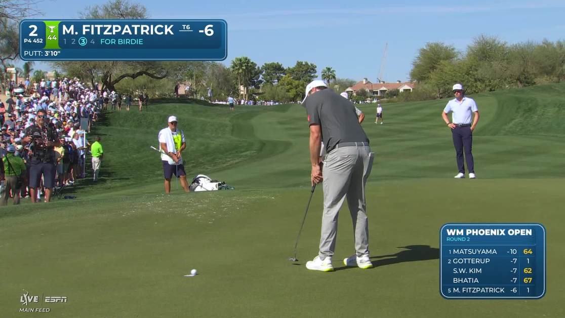 Matt Fitzpatrick | Round 2 | 2nd hole | Shot 3 | 2026 WM Phoenix Open