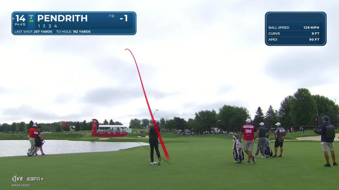 Taylor Pendrith | Round 1 | 14th hole | Shot 2 | 2025 3M Open