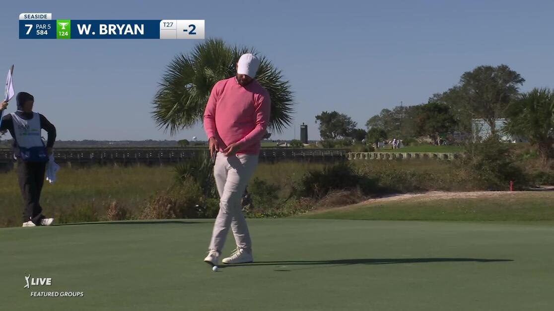 Wesley Bryan | Round 2 | 7th hole | Shot 6 | 2024 The RSM Classic