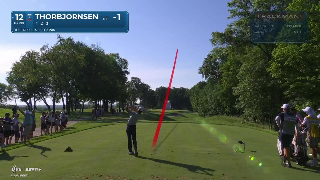 Michael Thorbjornsen | Round 2 | 12th hole | Shot 1 | 2025 John Deere