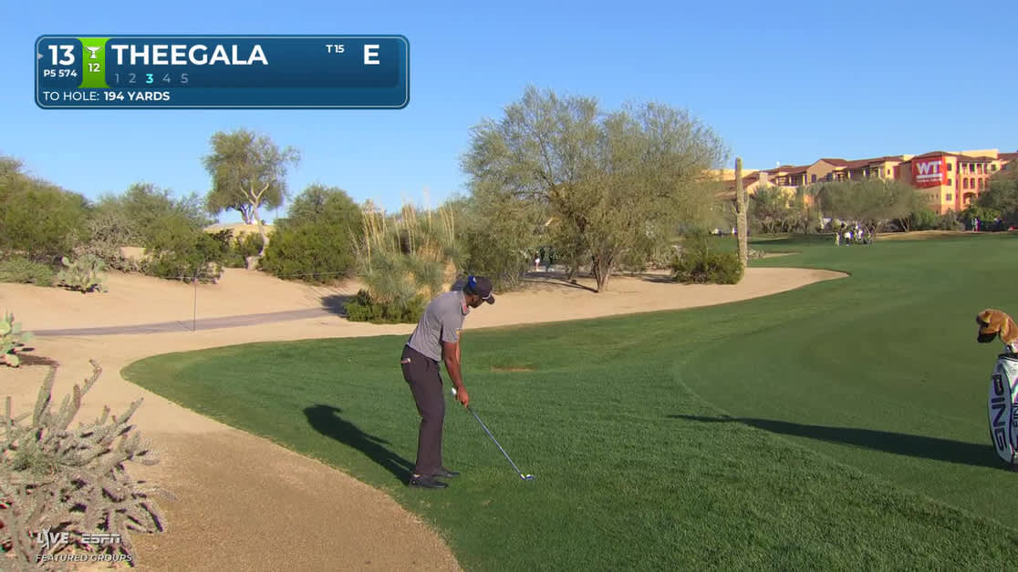 Sahith Theegala | Round 1 | 13th hole | Shot 3 | 2026 WM Phoenix Open