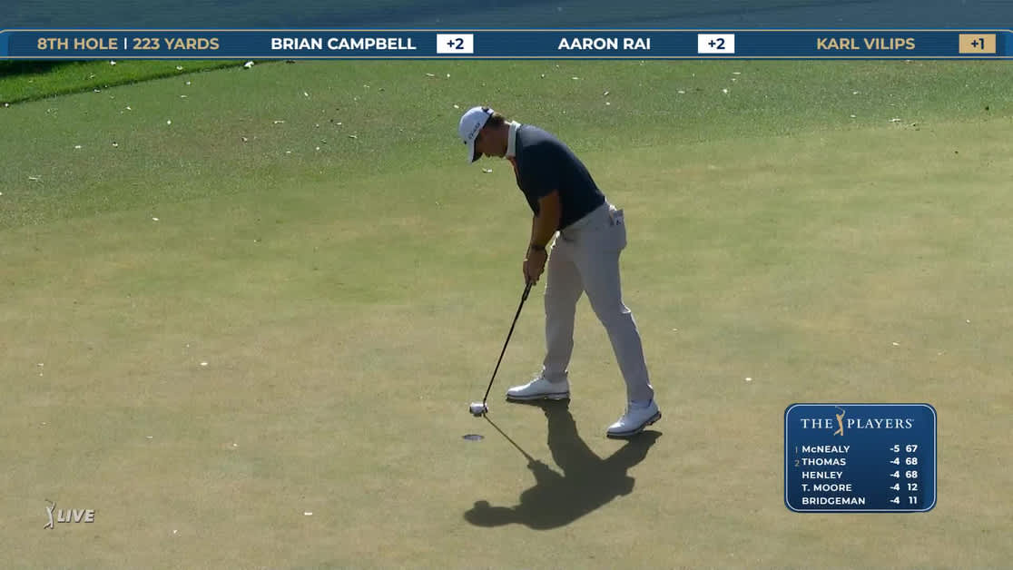 Karl Vilips | Round 1 | 8th hole | Shot 4 | 2026 THE PLAYERS