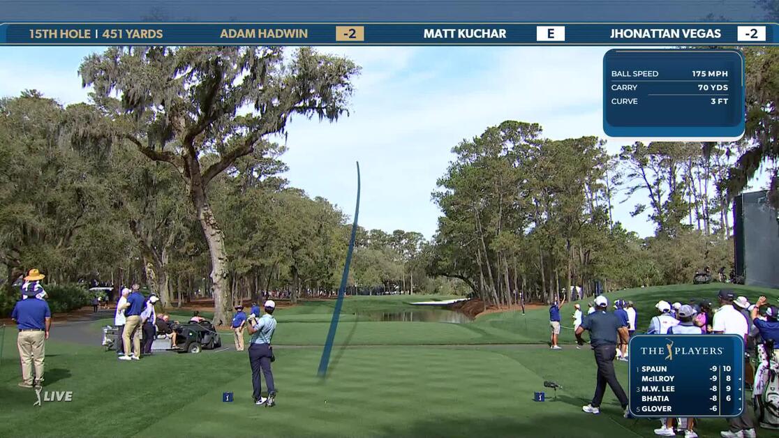 Adam Hadwin | Round 2 | 15th hole | Shot 1 | 2025 THE PLAYERS
