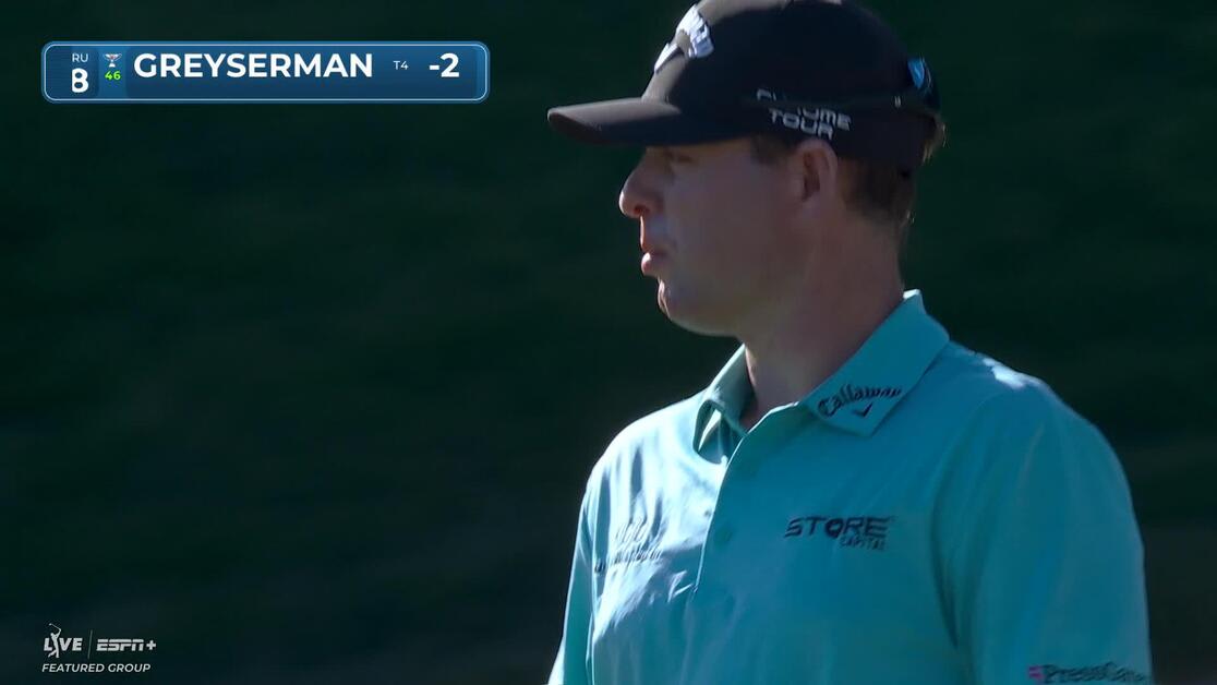 Max Greyserman | Round 1 | 18th hole | Shot 3 | 2025 Arnold Palmer