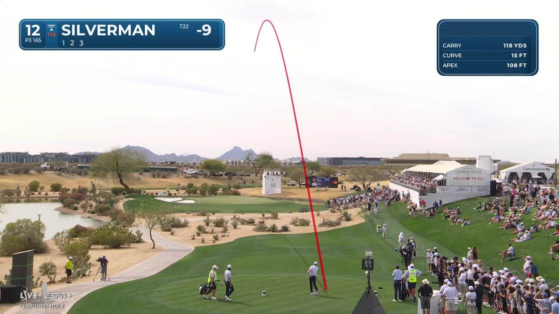Ben Silverman | Round 4 | 3rd hole | Shot 3 | 2025 WM Phoenix Open