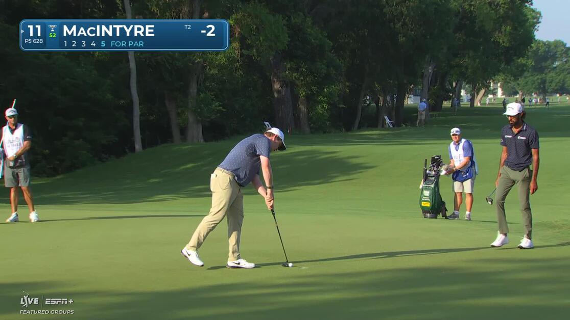 Robert MacIntyre | Round 1 | 11th hole | Shot 6 | 2025 Charles Schwab