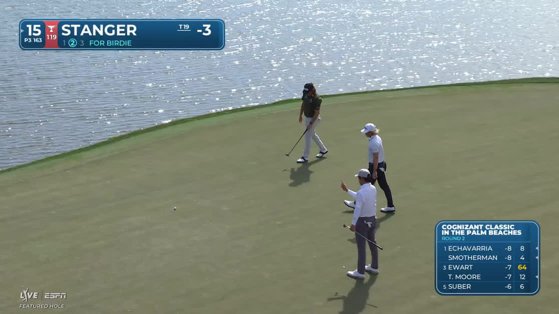 Jimmy Stanger | Round 2 | 15th hole | Shot 3 | 2026 Cognizant Classic