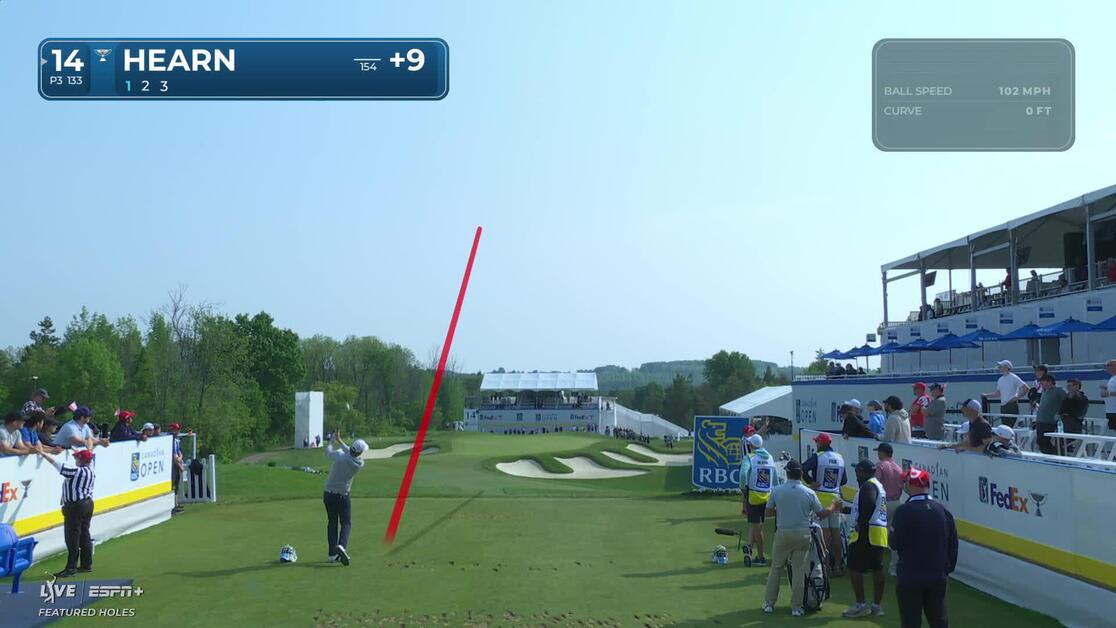 David Hearn | Round 2 | 14th hole | Shot 1 | 2025 RBC Canadian