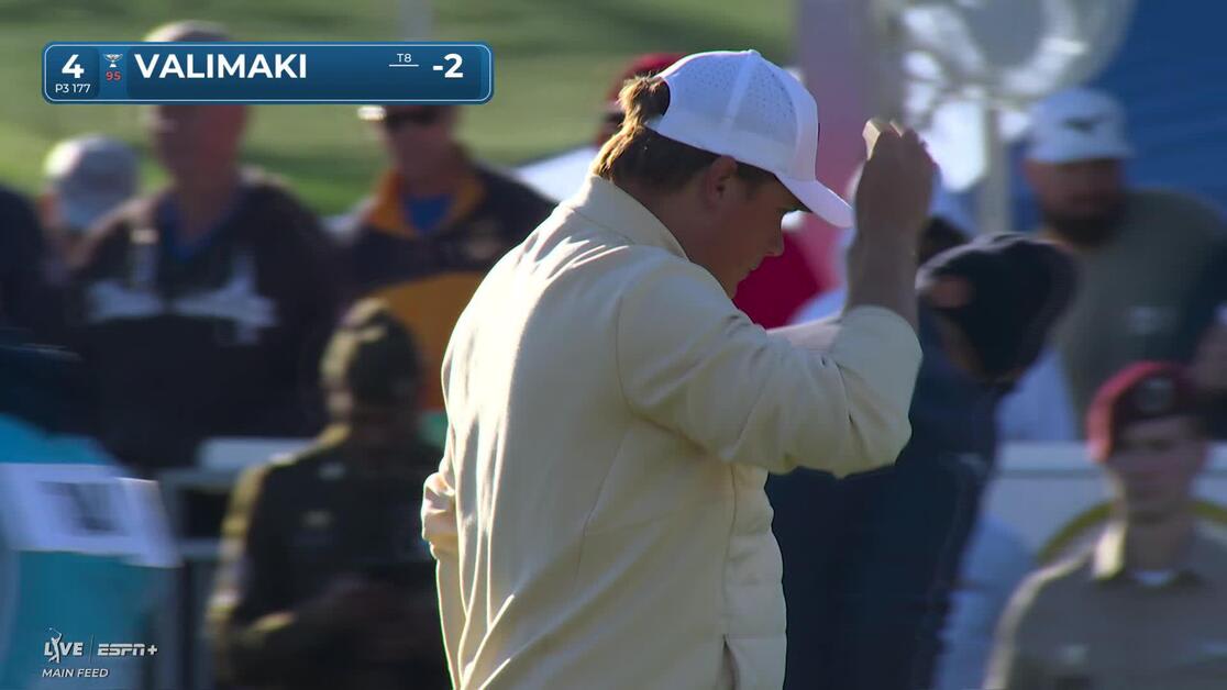 Sami Valimaki | Round 2 | 4th hole | Shot 2 | 2025 Valspar