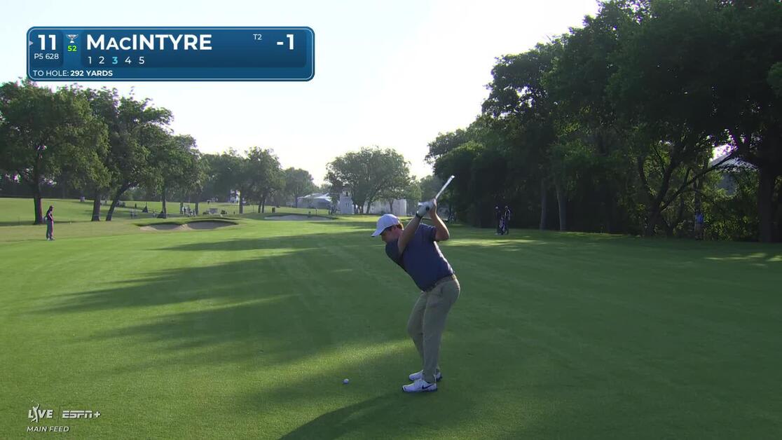 Robert MacIntyre | Round 1 | 11th hole | Shot 3 | 2025 Charles Schwab