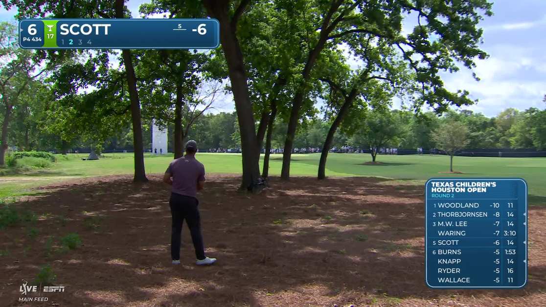 Adam Scott | Round 2 | 6th hole | Shot 2 | 2026 Texas Children's