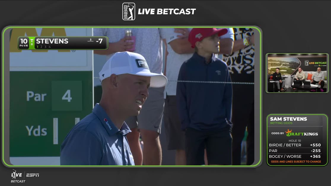 Sam Stevens | Round 2 | 10th hole | Shot 1 | 2026 WM Phoenix Open