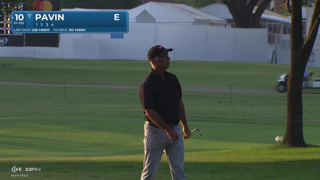 Corey Pavin | Round 1 | 10th hole | Shot 2 | 2025 Charles Schwab