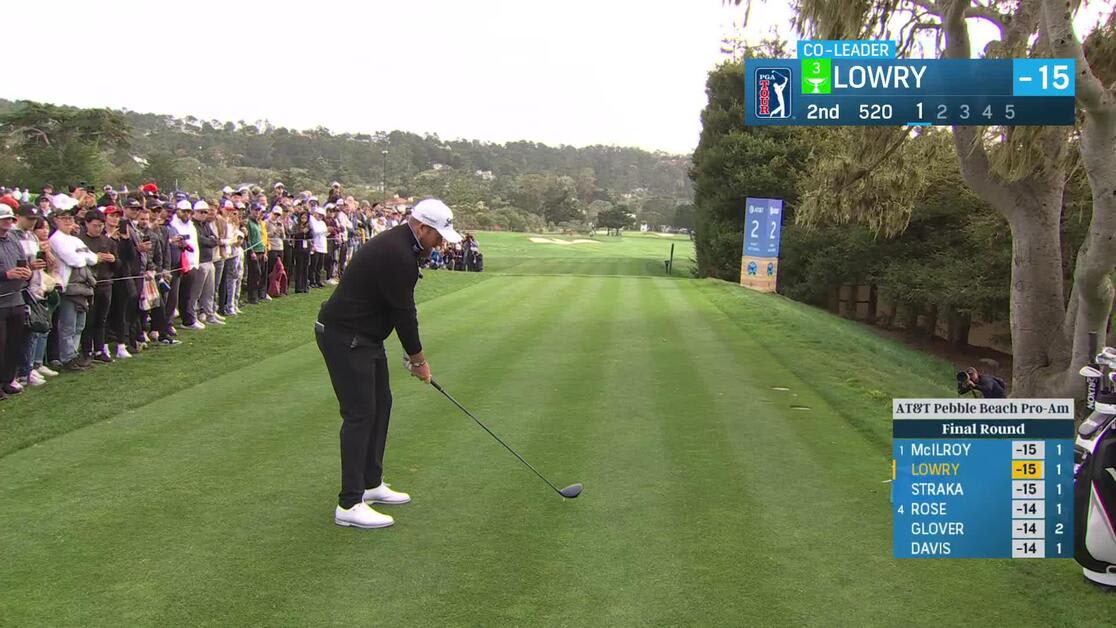 Shane Lowry | Round 4 | 2nd hole | Shot 1 | 2025 AT&T Pebble Beach