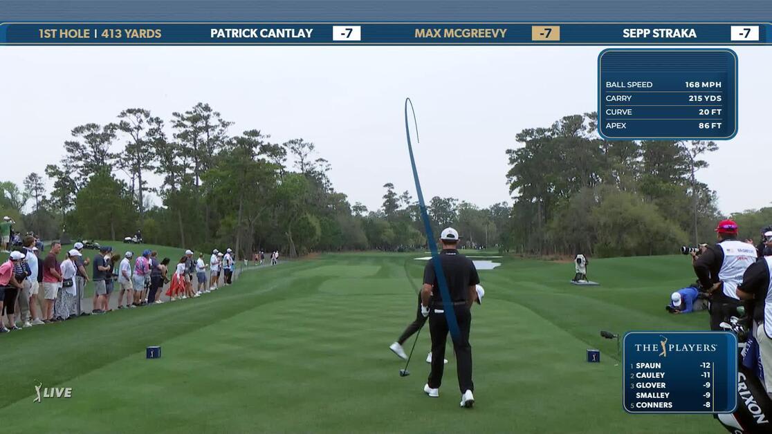 Max McGreevy | Round 4 | 1st hole | Shot 1 | 2025 THE PLAYERS