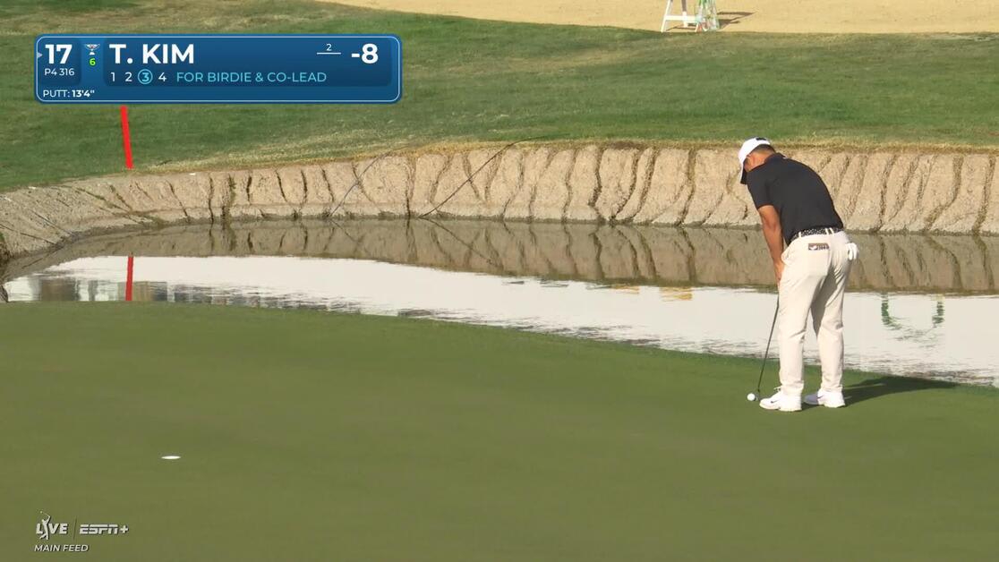 Tom Kim | Round 2 | 17th hole | Shot 4 | 2025 WM Phoenix Open