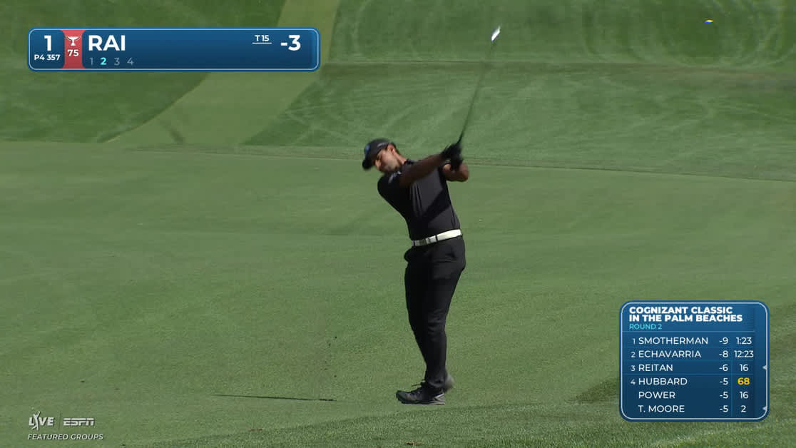Aaron Rai | Round 2 | 1st hole | Shot 2 | 2026 Cognizant Classic