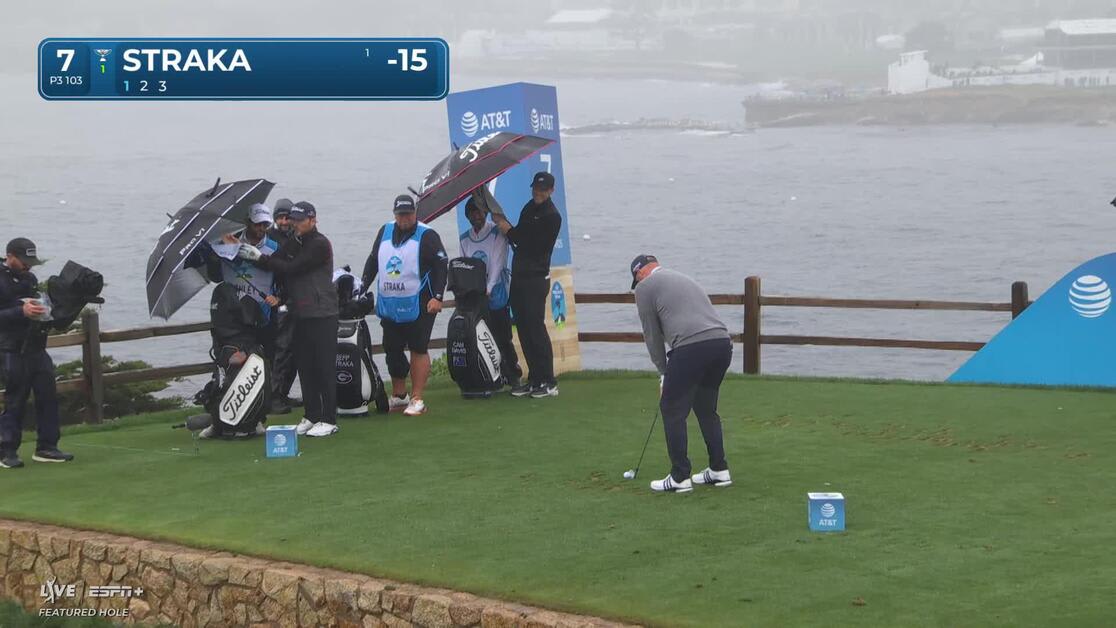 Sepp Straka | Round 3 | 7th hole | Shot 1 | 2025 AT&T Pebble Beach