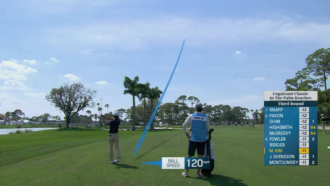 Michael Kim | Round 3 | 1st hole | Shot 2 | 2025 Cognizant Classic