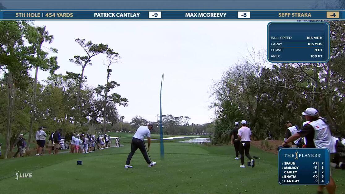 Sepp Straka | Round 4 | 5th hole | Shot 1 | 2025 THE PLAYERS