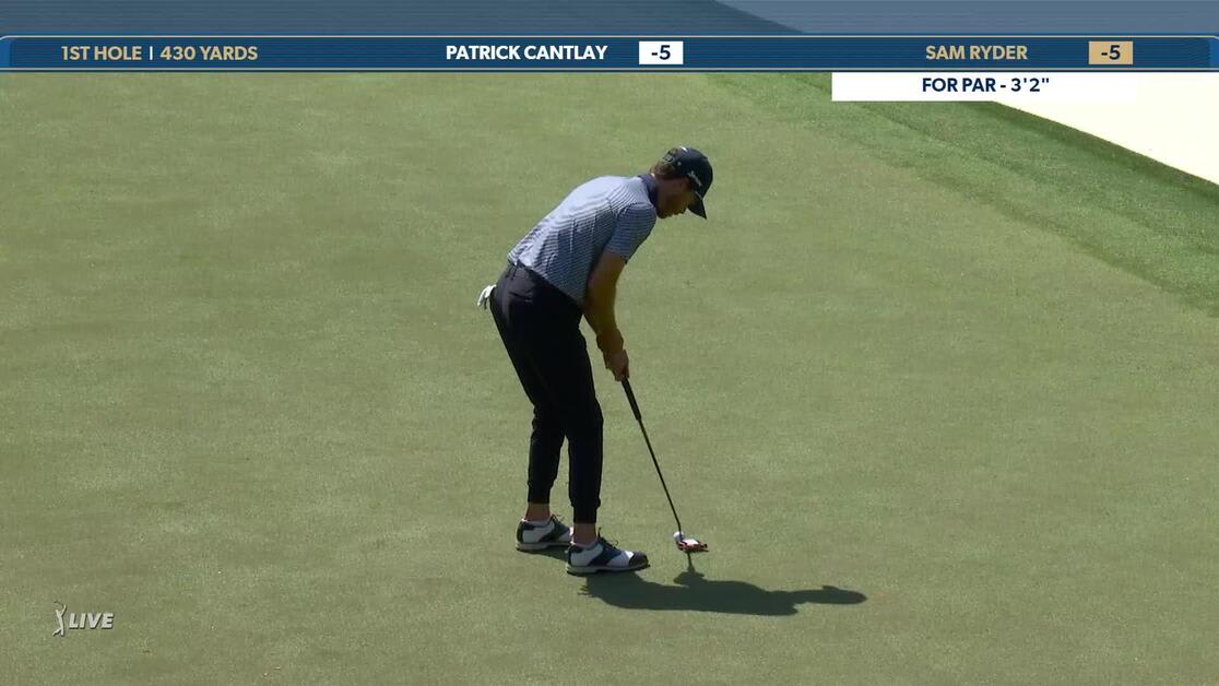 Sam Ryder | Round 3 | 1st hole | Shot 4 | 2025 THE PLAYERS