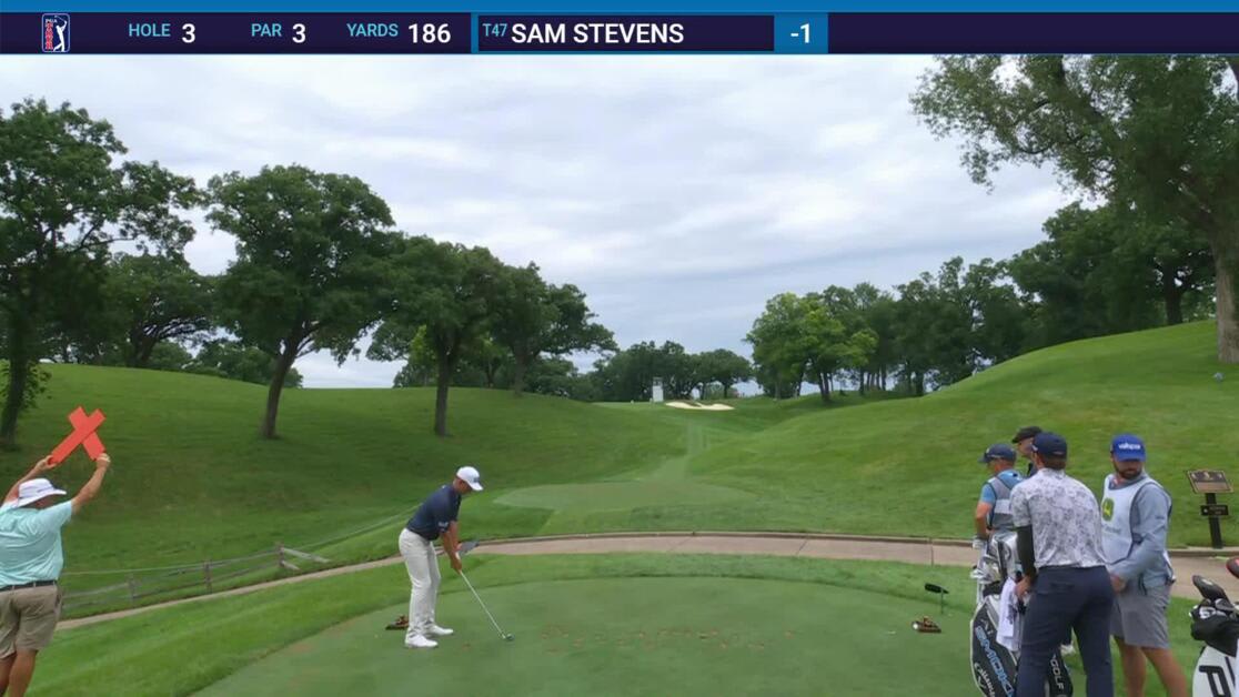 Sam Stevens | 2024 John Deere | Round 1 | 3rd hole | Shot 1