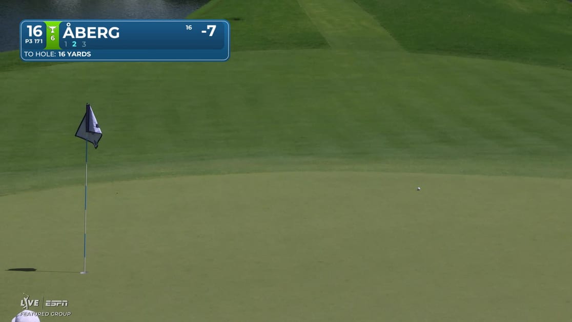 Ludvig Åberg | Round 4 | 16th hole | Shot 2 | 2026 Charles Schwab