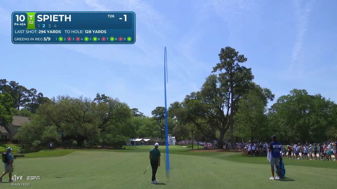 Jordan Spieth | Round 1 | 10th hole | Shot 2 | 2026 RBC Heritage