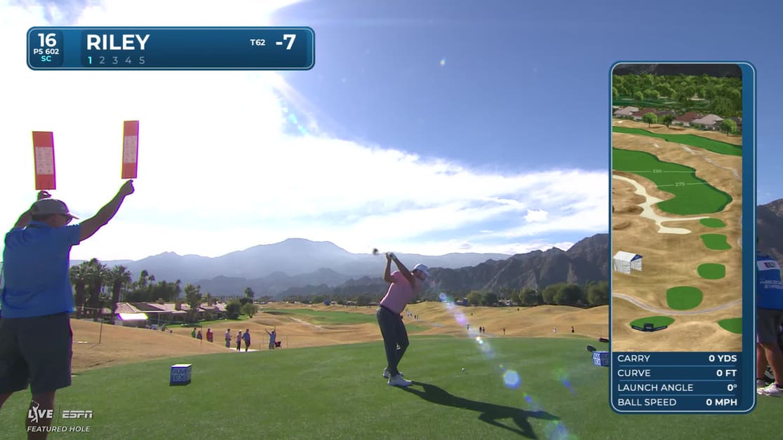 Davis Riley | Round 2 | 16th hole | Shot 1 | 2026 The American Express
