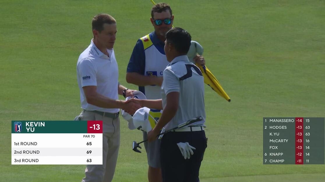 Kevin Yu | Round 3 | 18th hole | Shot 4 | 2025 RBC Canadian