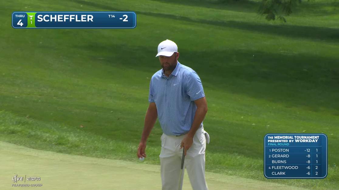 Scottie Scheffler | Round 4 | 4th hole | Shot 3 | 2026 the Memorial
