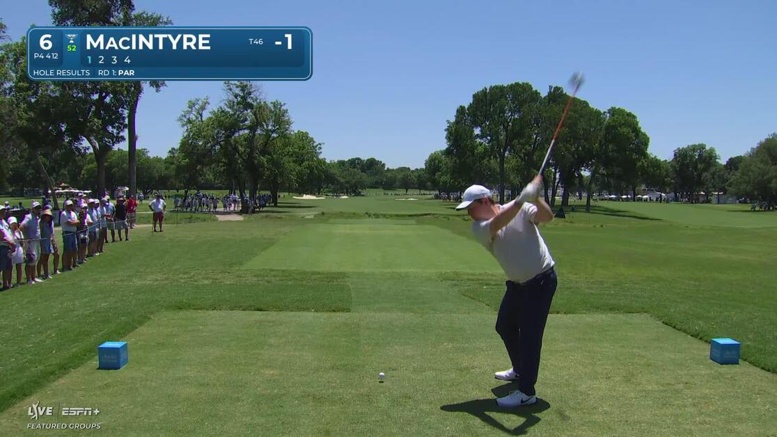 Robert MacIntyre | Round 2 | 6th hole | Shot 1 | 2025 Charles Schwab