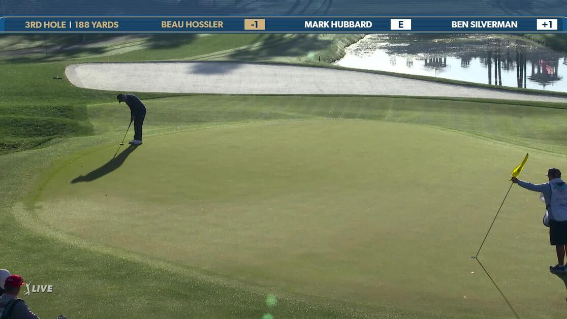 Beau Hossler | Round 1 | 3rd hole | Shot 3 | 2025 THE PLAYERS