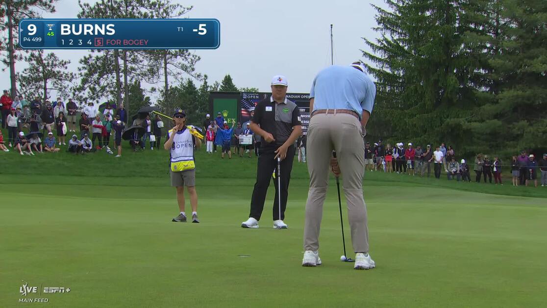 Sam Burns | Round 1 | 9th hole | Shot 5 | 2025 RBC Canadian