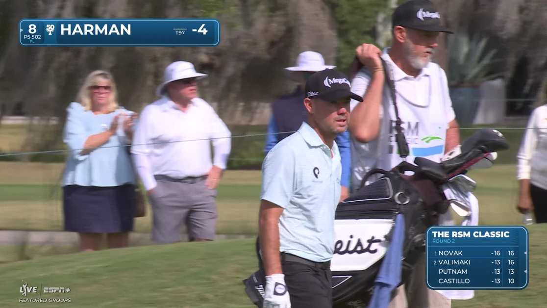Brian Harman | Round 2 | 8th hole | Shot 3 | 2025 The RSM Classic