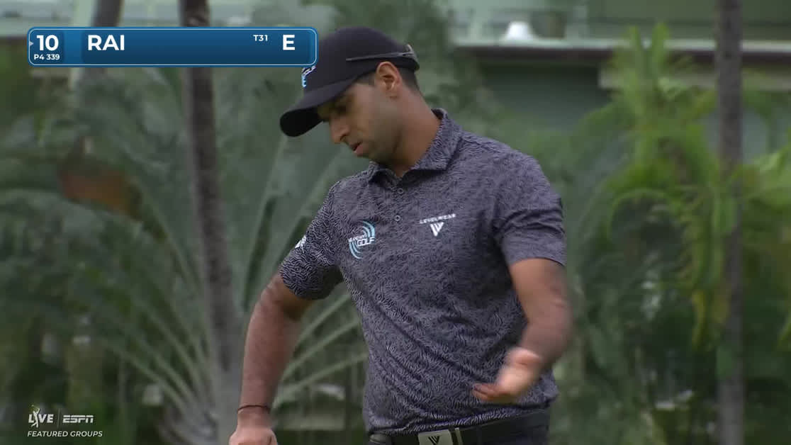 Aaron Rai | Round 1 | 10th hole | Shot 4 | 2026 Sony Open