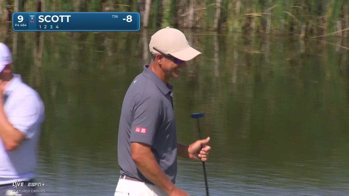 Adam Scott | Round 3 | 9th hole | Shot 3 | 2025 3M Open