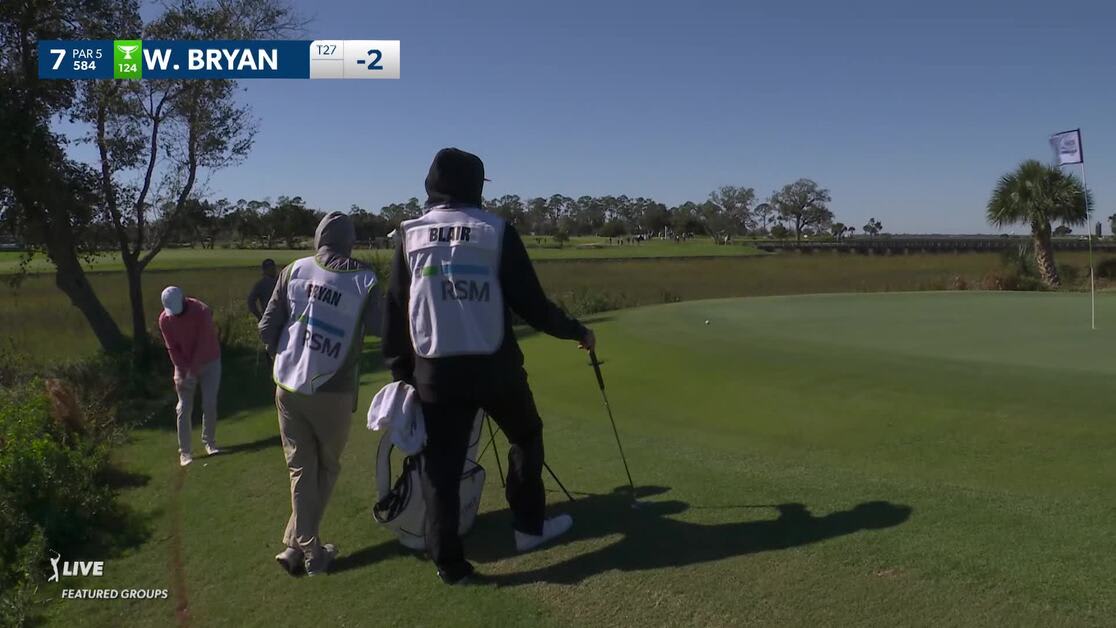 Wesley Bryan | Round 2 | 7th hole | Shot 4 | 2024 The RSM Classic