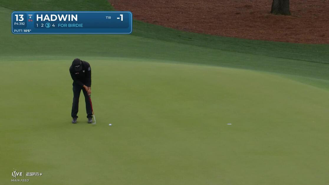Adam Hadwin | Round 1 | 13th hole | Shot 3 | 2025 Houston Open