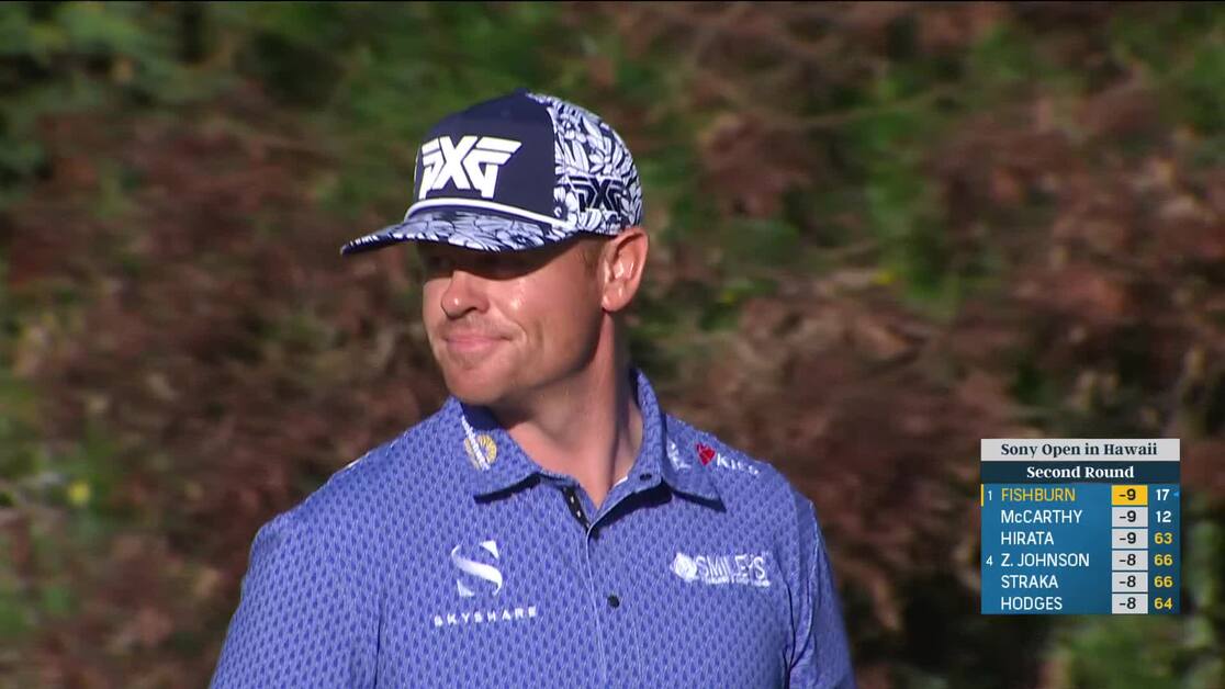 Patrick Fishburn | Round 2 | 8th hole | Shot 4 | 2025 Sony Open